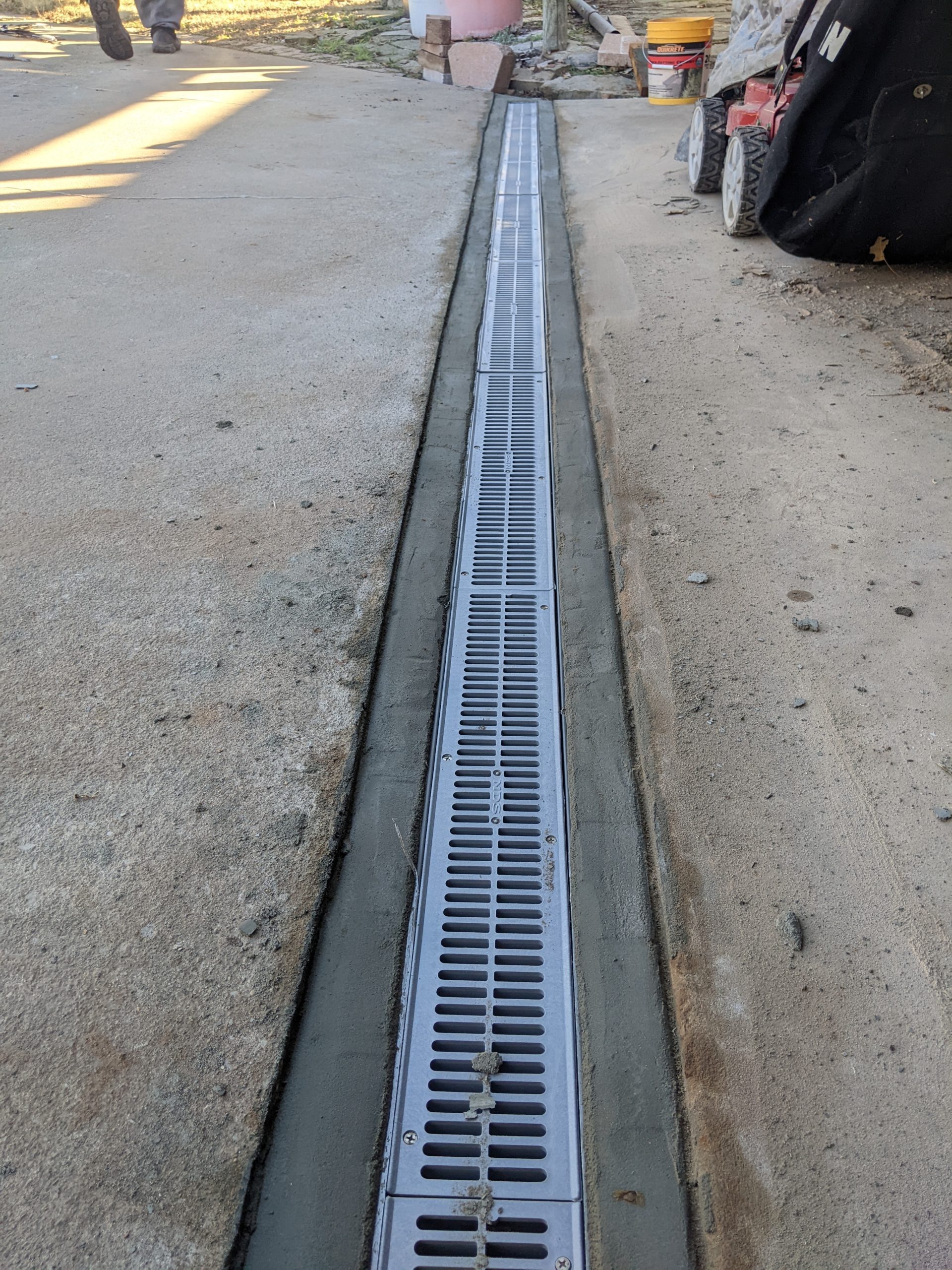 Channel Drain in Concrete